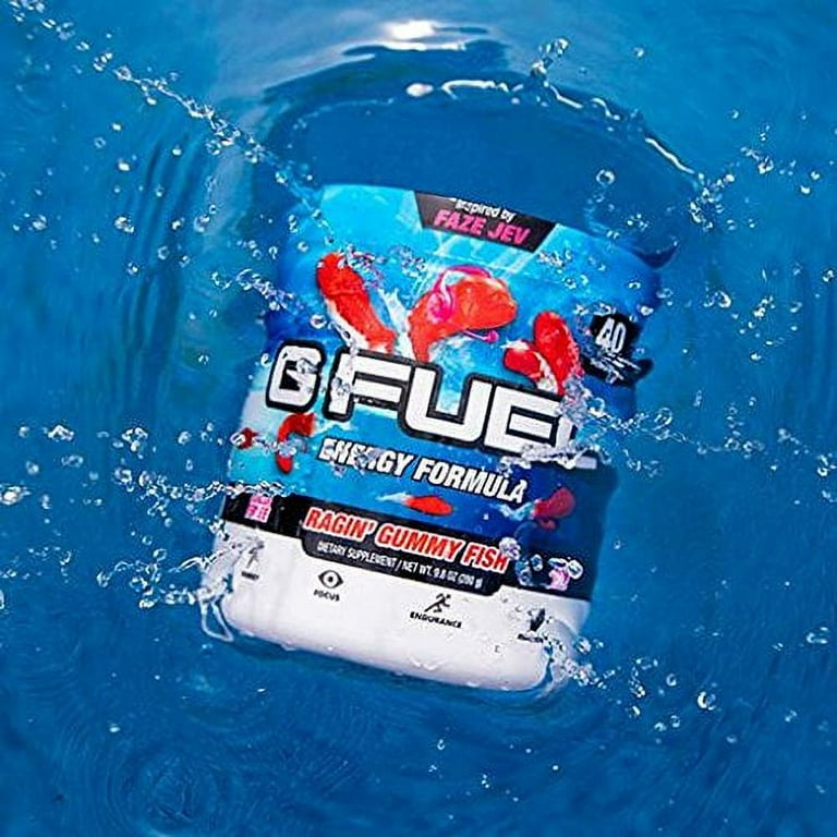 G Fuel Elite Energy and Endurance Powder Tub, Ragin' Gummy Fish ...