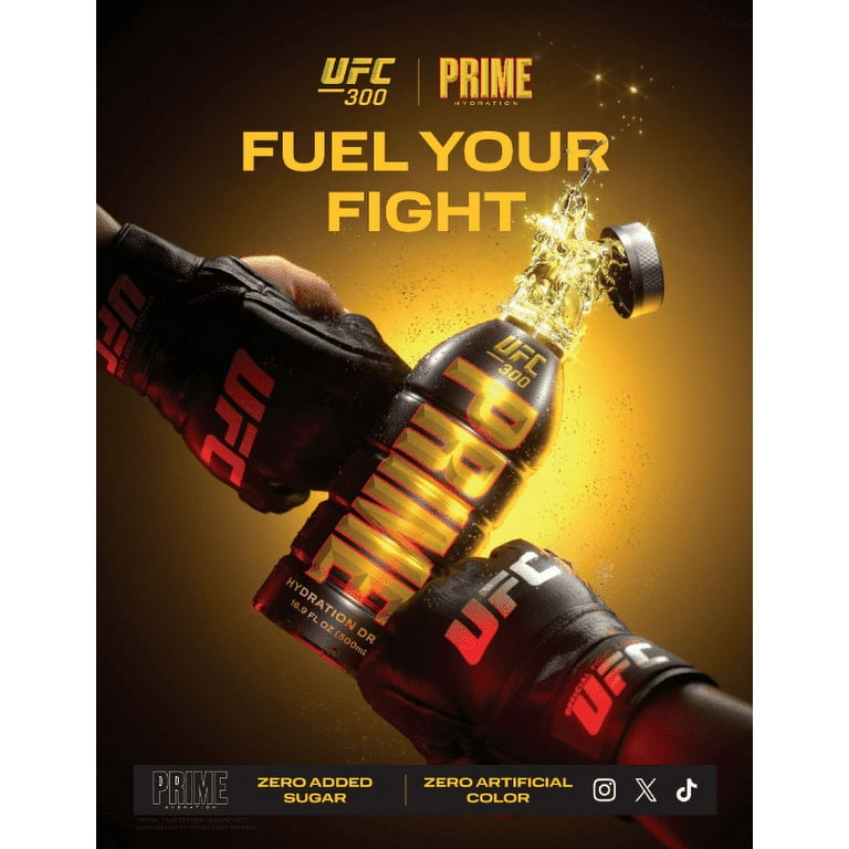 Prime Hydration Drink, UFC 300 SPECIAL EDITION, 16.9oz (1 Bottle ...