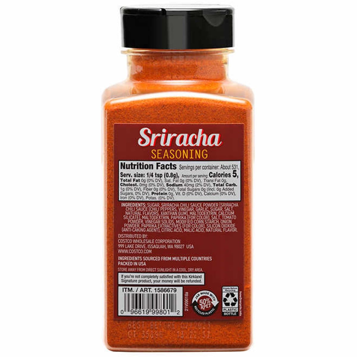 Kirkland Signature Sriracha Spice Seasoning, 15 oz – Snacks jo